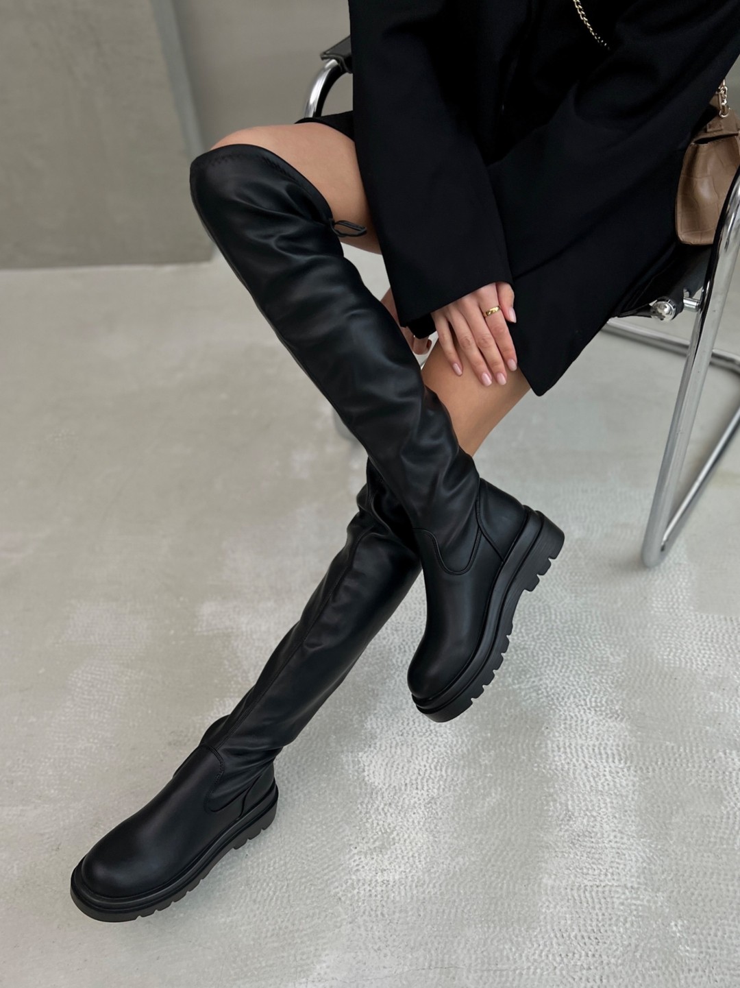 Ботфорти Chiko black | LadyBoom