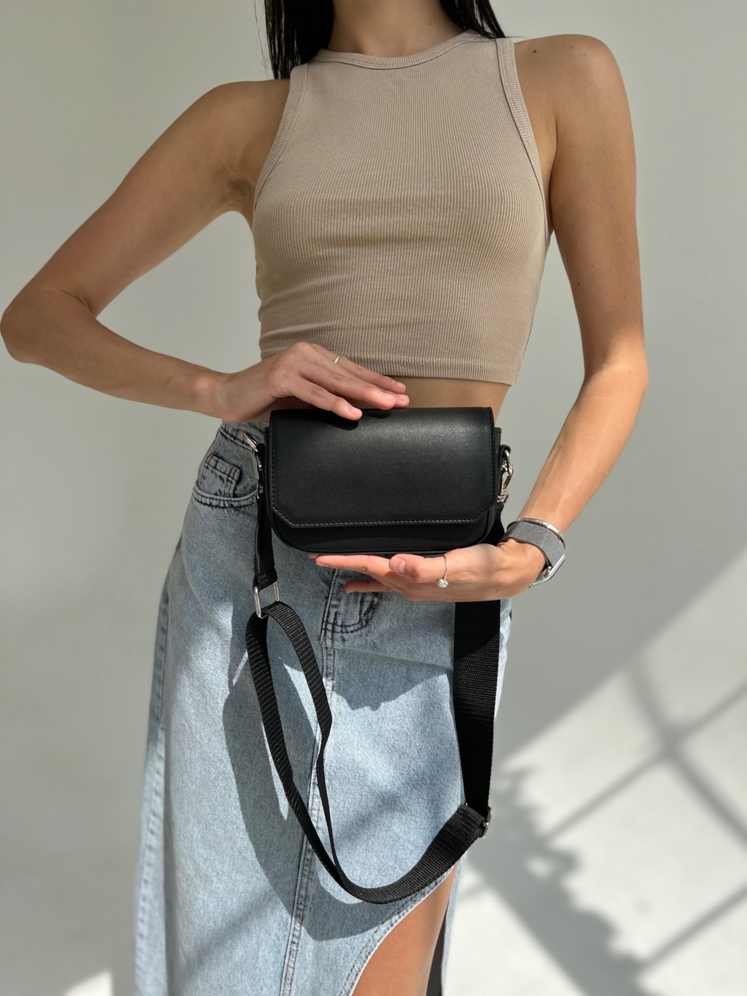 Сумка Flap black | LadyBoom