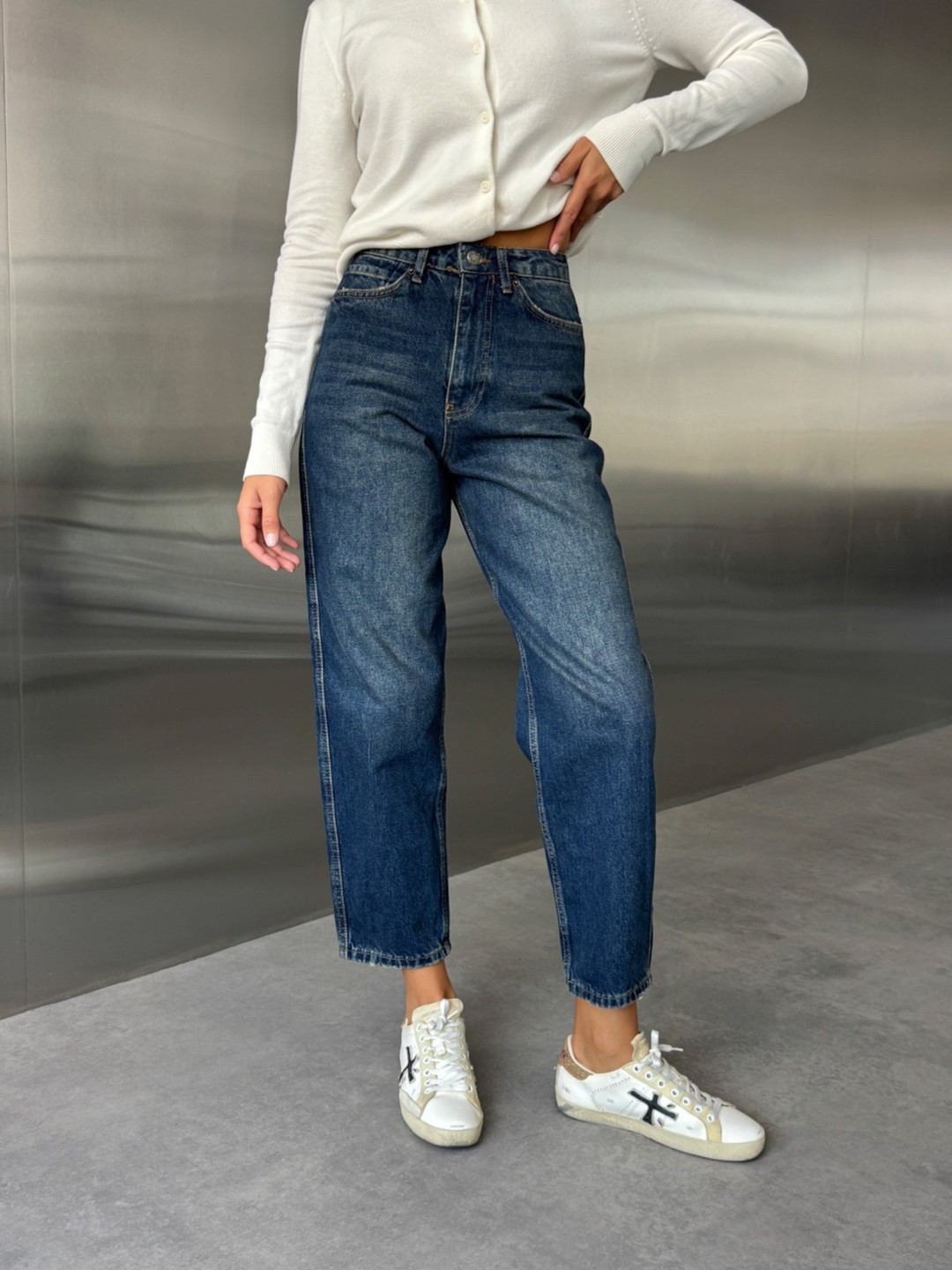 Джинси МОМ сині | LadyBoom