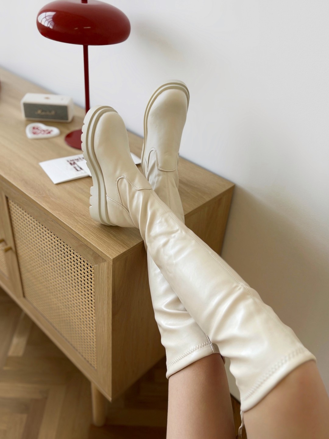 Ботфорти Chiko бежеві | LadyBoom