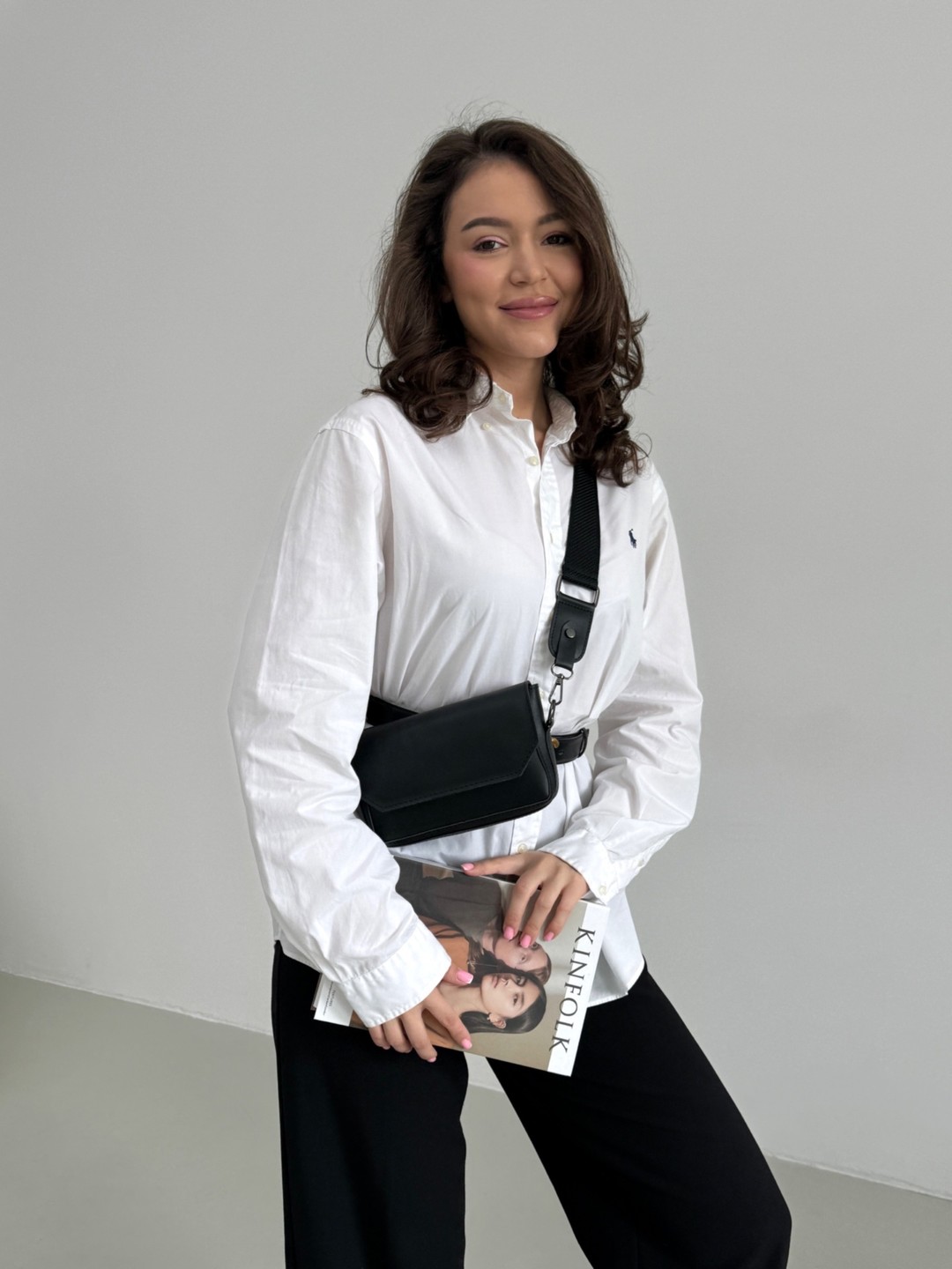 Сумка крос-боді чорна | LadyBoom