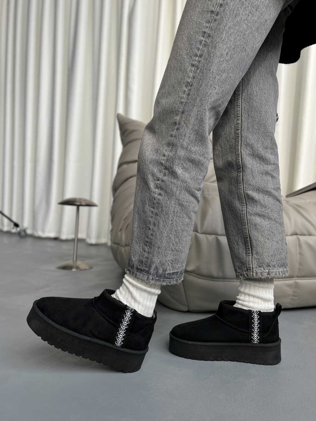 Сноубутси на платформі чорні | LadyBoom