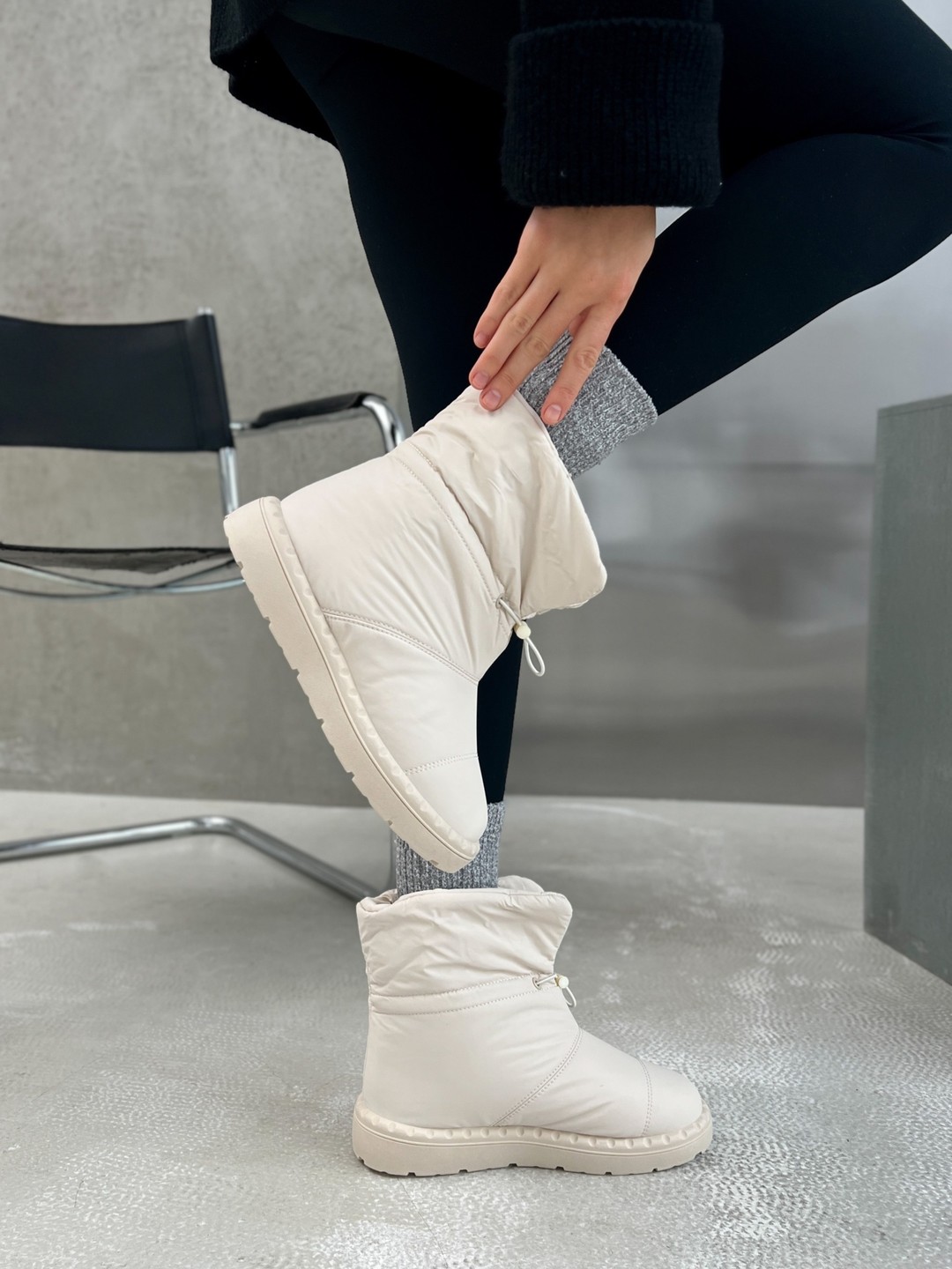 Дутіки екрю | LadyBoom