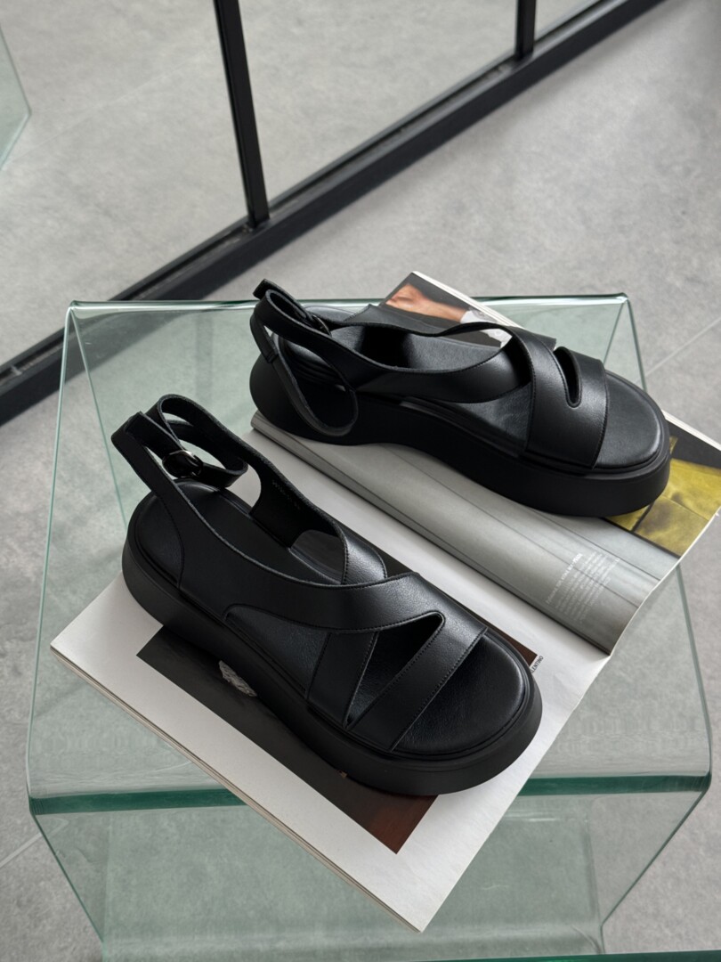 Босоніжки Bared чорні | LadyBoom